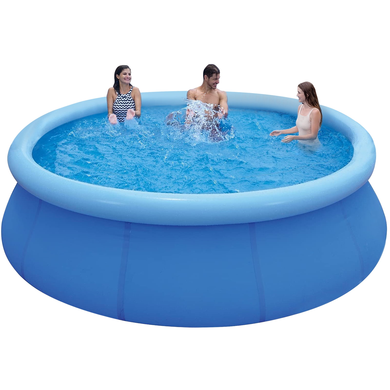 Honeydrill 12 ft x 36 in Inflatable Above Ground Pool, Easy Set Round ...