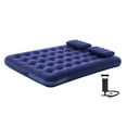 Honeydrill Full Size Inflatable Mattress with Flocking Air Bed, Two ...