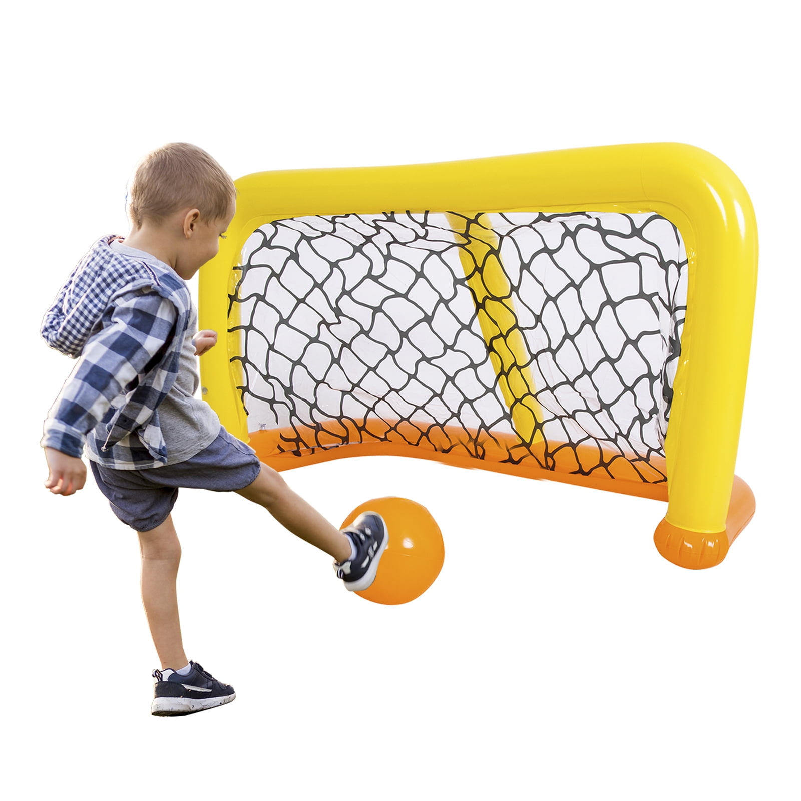 Honeydrill Inflatable Soccer Goal Set Fun Football Game for Kids ...