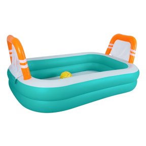 Packed Party Luxe Blue Ombre 59” Round Soft-Sided Inflatable Swimming ...