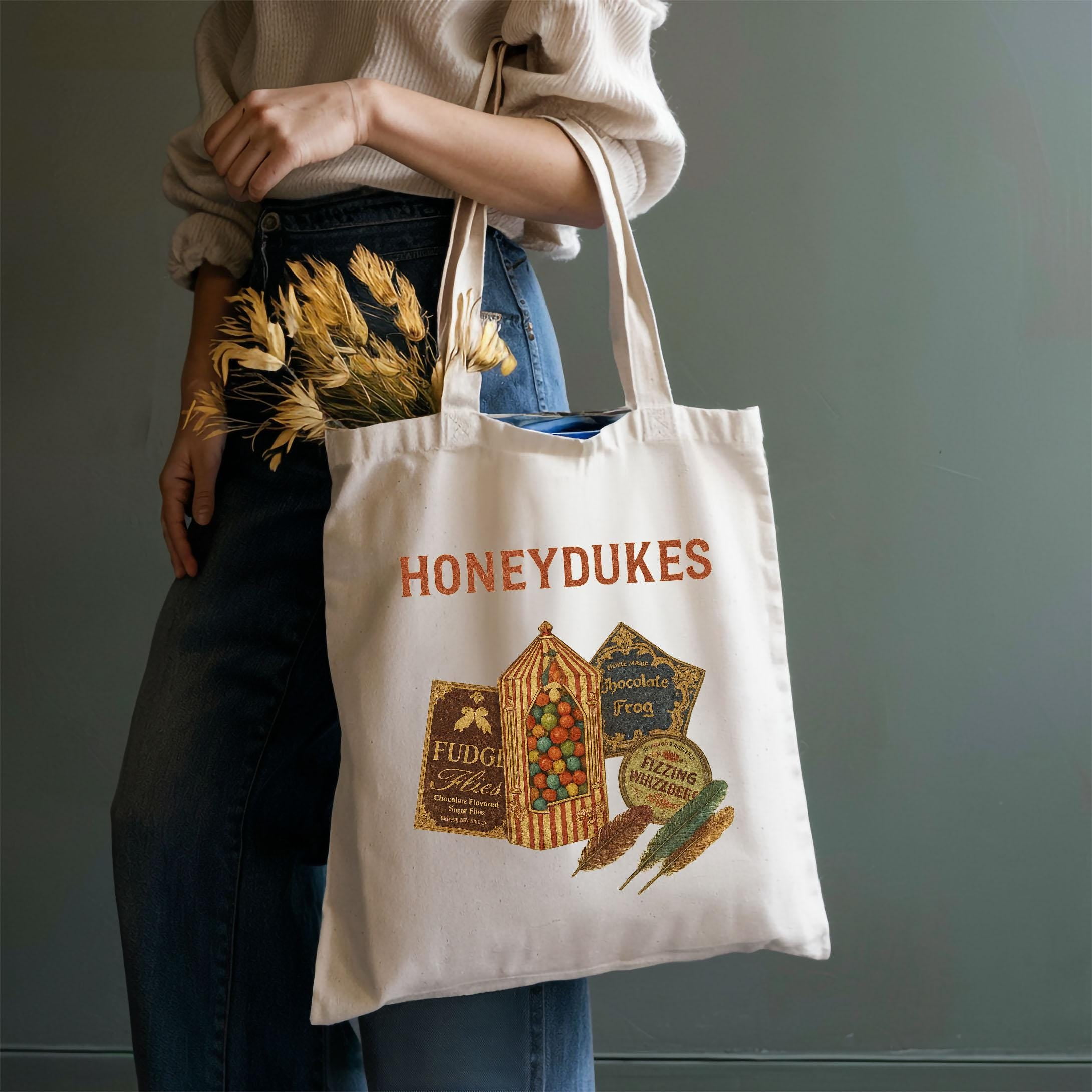 Honeydukes Sweet Shop Tote Wizard School Hogsmeade-Inspired Book Lovers ...