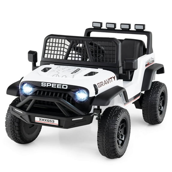 Honeyjoy 24V Ride On Car with Remote Control Music LED Headlights ...