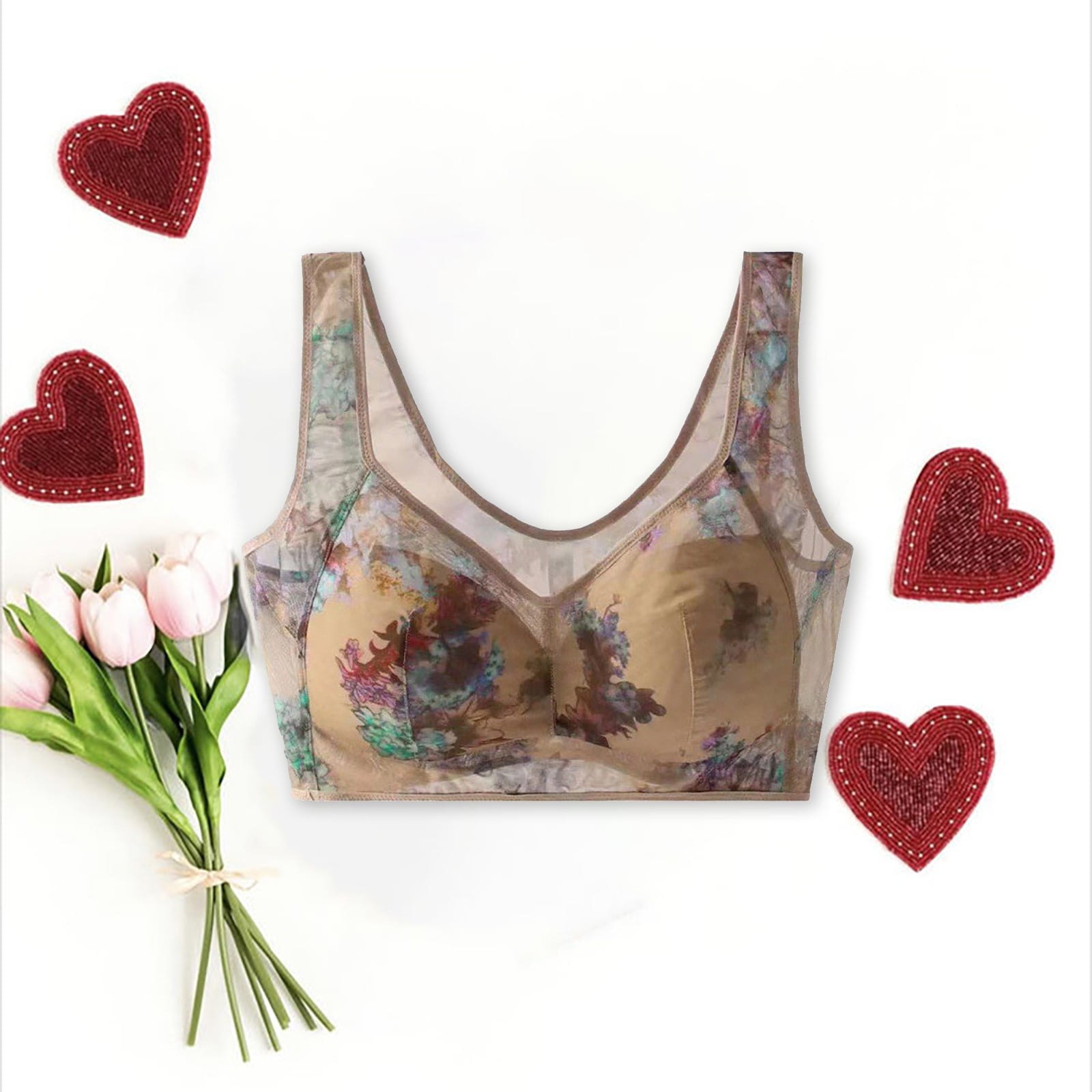 Honey Love Bra Ice Silk Lace Cooling Comfort Bra, Ultra Thin Ice Silk ...