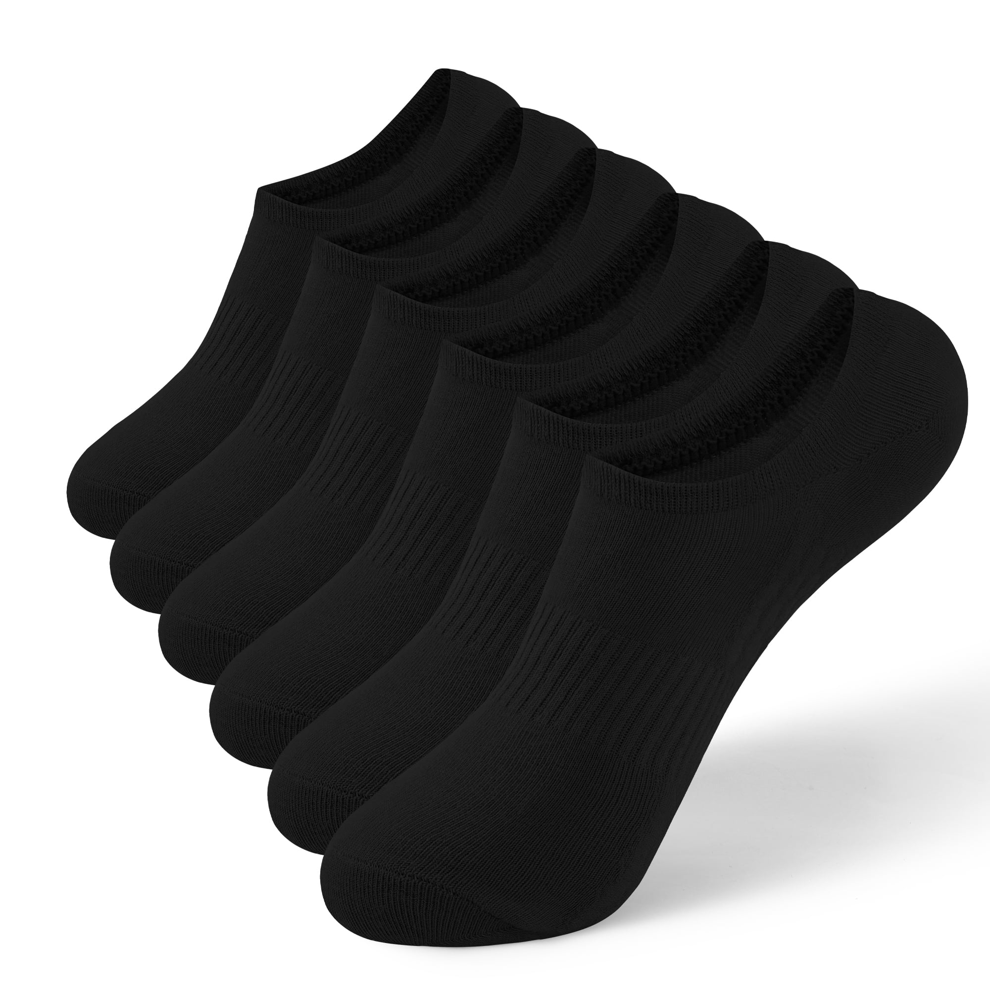 Honeysea 6 Pairs No Show Socks for Women Men, Low Cut Non Slip Socks ...