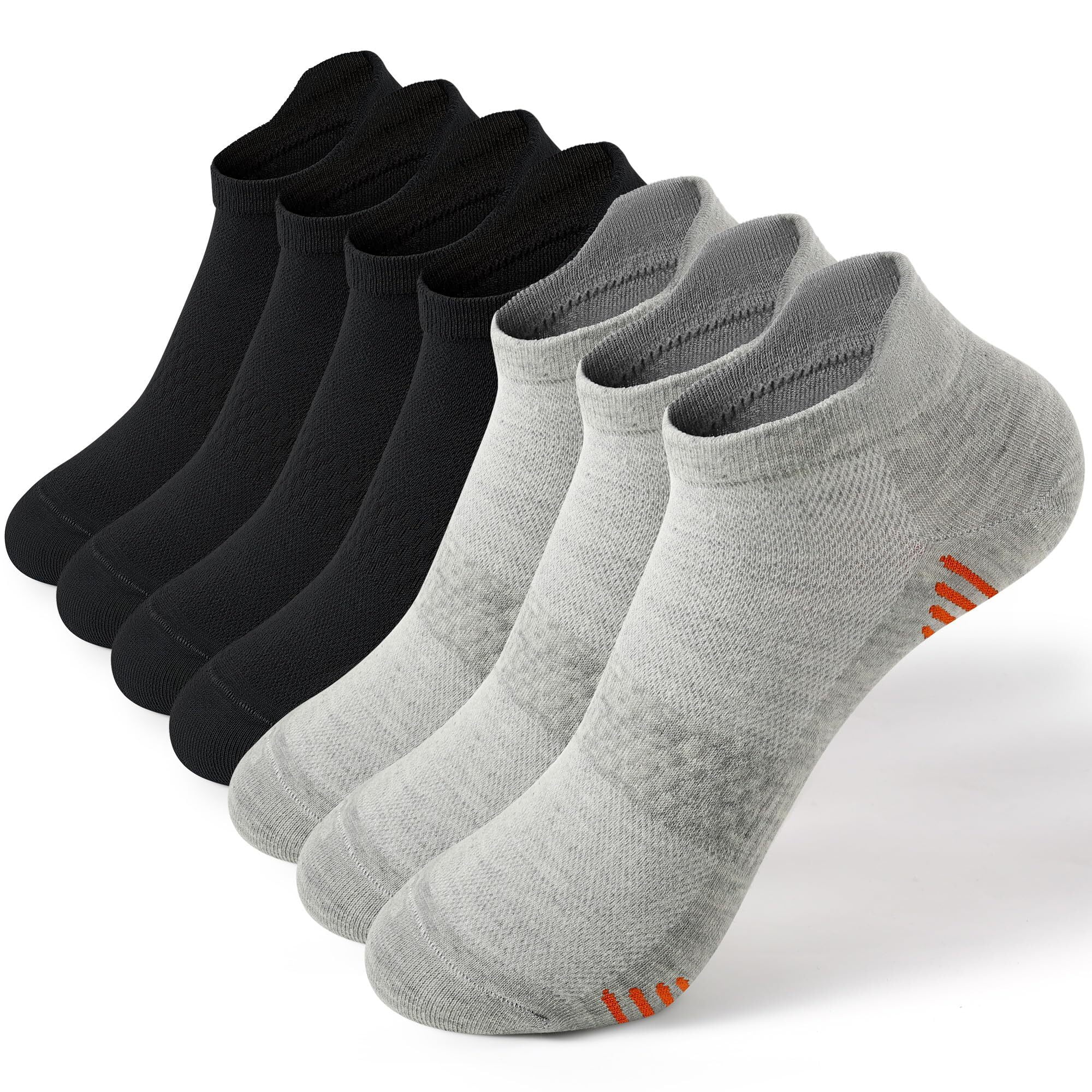 Honeysea 7 Pairs Women's Ankle Athletic Running Socks, Crew Socks ...