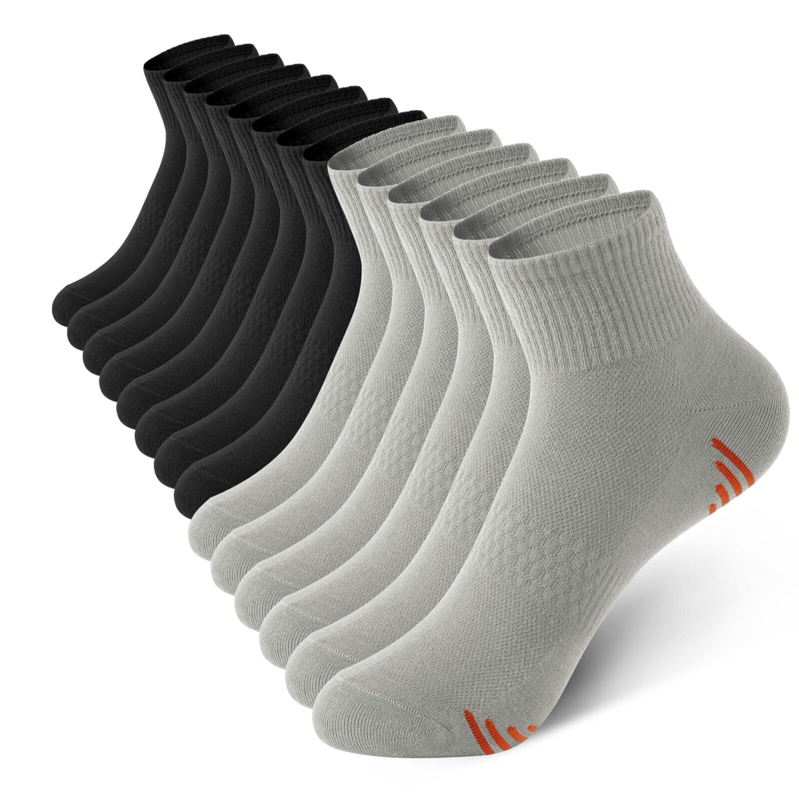 Honeysea Ankle Socks Women's Men Athletic Thick Cushioned Running ...