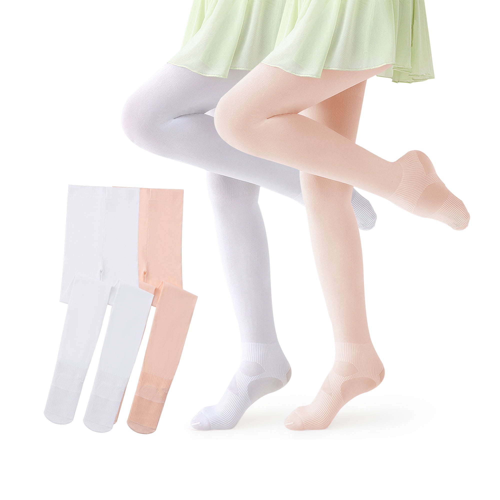 Honeysea Ballet Tights for Girls & Toddler - Ankle Support Girls Dance ...