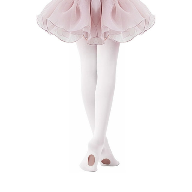 Honeysea Girl's Ballet Dance Tights - Ultra Soft Convertible Footed ...
