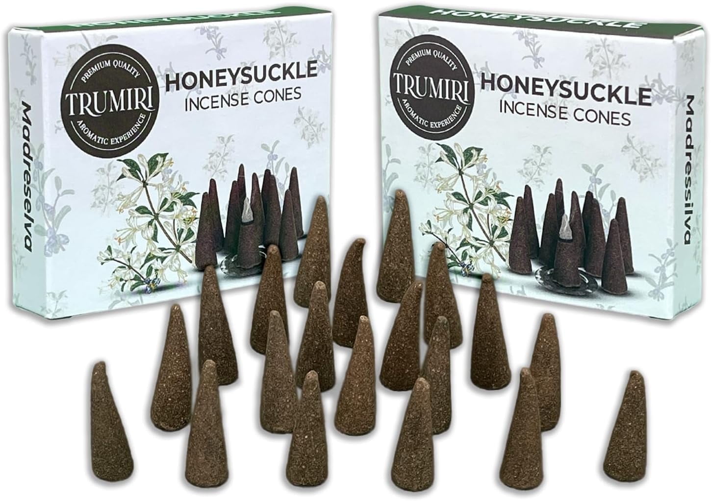 Honeysuckle Incense Cones - Total 20 Cone Incense - Dual Pack of 10 ...