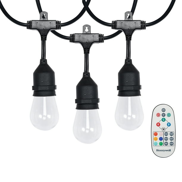 Honeywell 24 ft. Color Changing LED String Light Set with Remote, 8 ...
