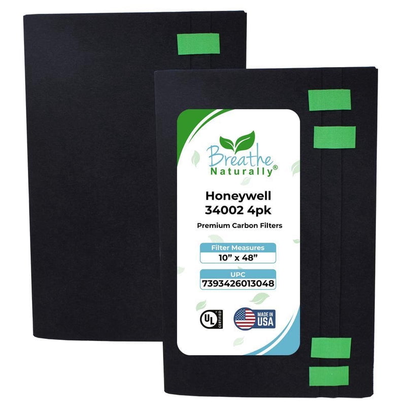 Honeywell 34002 10x48 Carbon Filter 4pk - Walmart.com