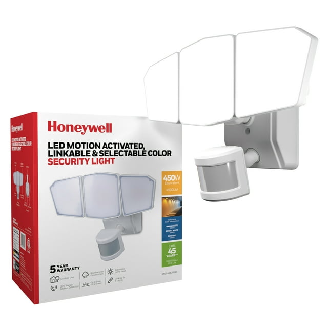 Honeywell 4500 Lumen LED Motion Sensor Security Light - Walmart.com