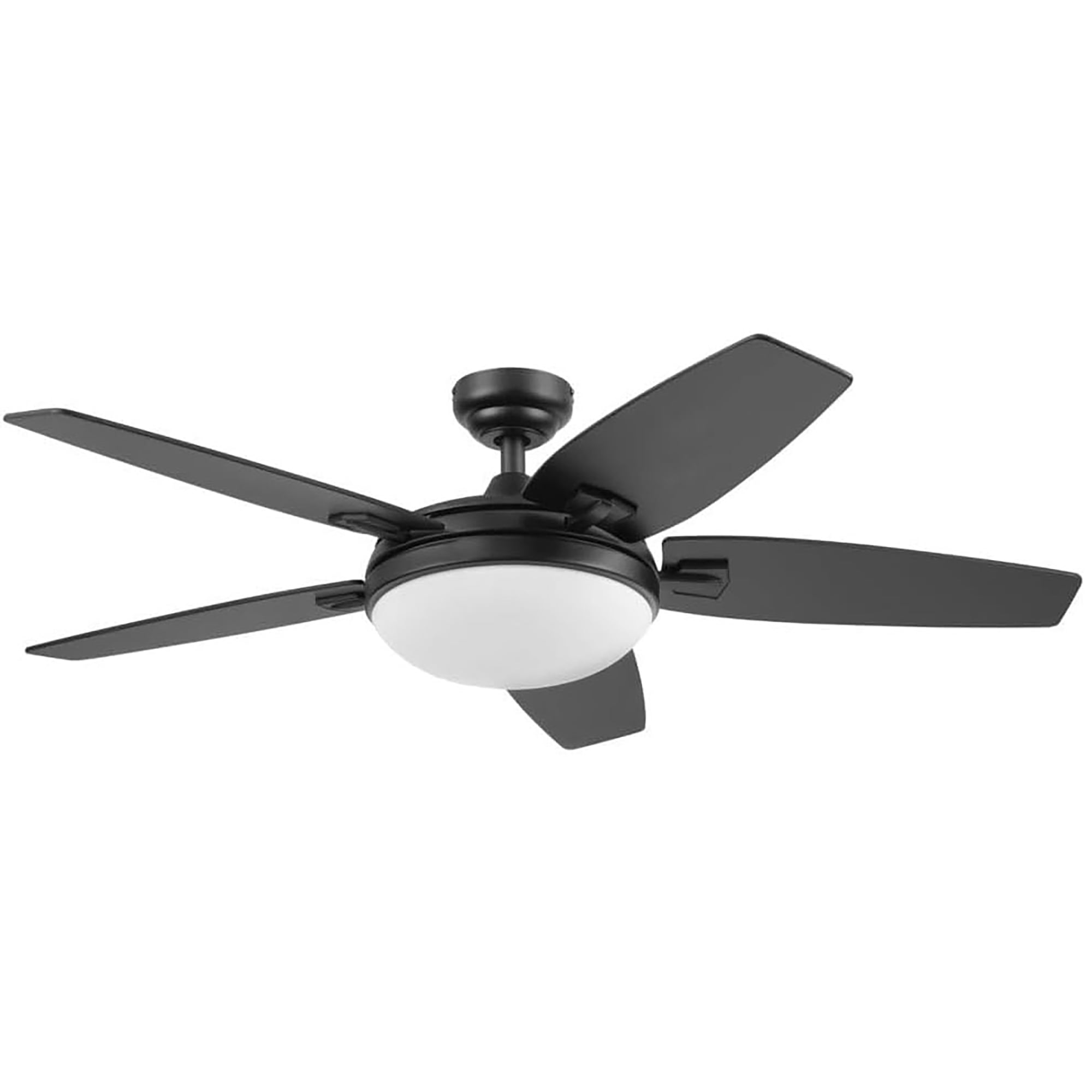Honeywell Carmel 48-Inch Ceiling Fan Black with LED Light and Remote ...