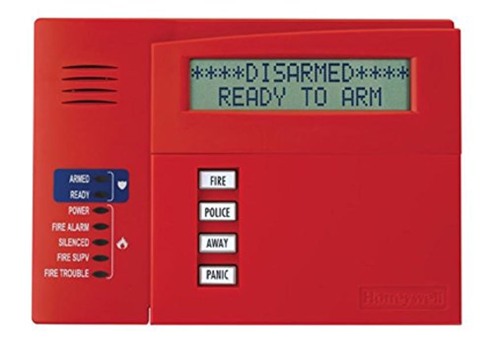 Honeywell Ademco 6160CR-2 Commercial Fire Alpha Keypad, Alarm Panel ...