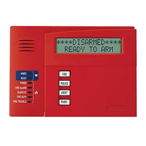 Honeywell Ademco 6160CR-2 Commercial Fire Alpha Keypad, Alarm Panel ...