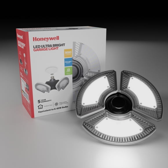 Honeywell 5000 Lumen 3 Led Panel Deformable Garage Light