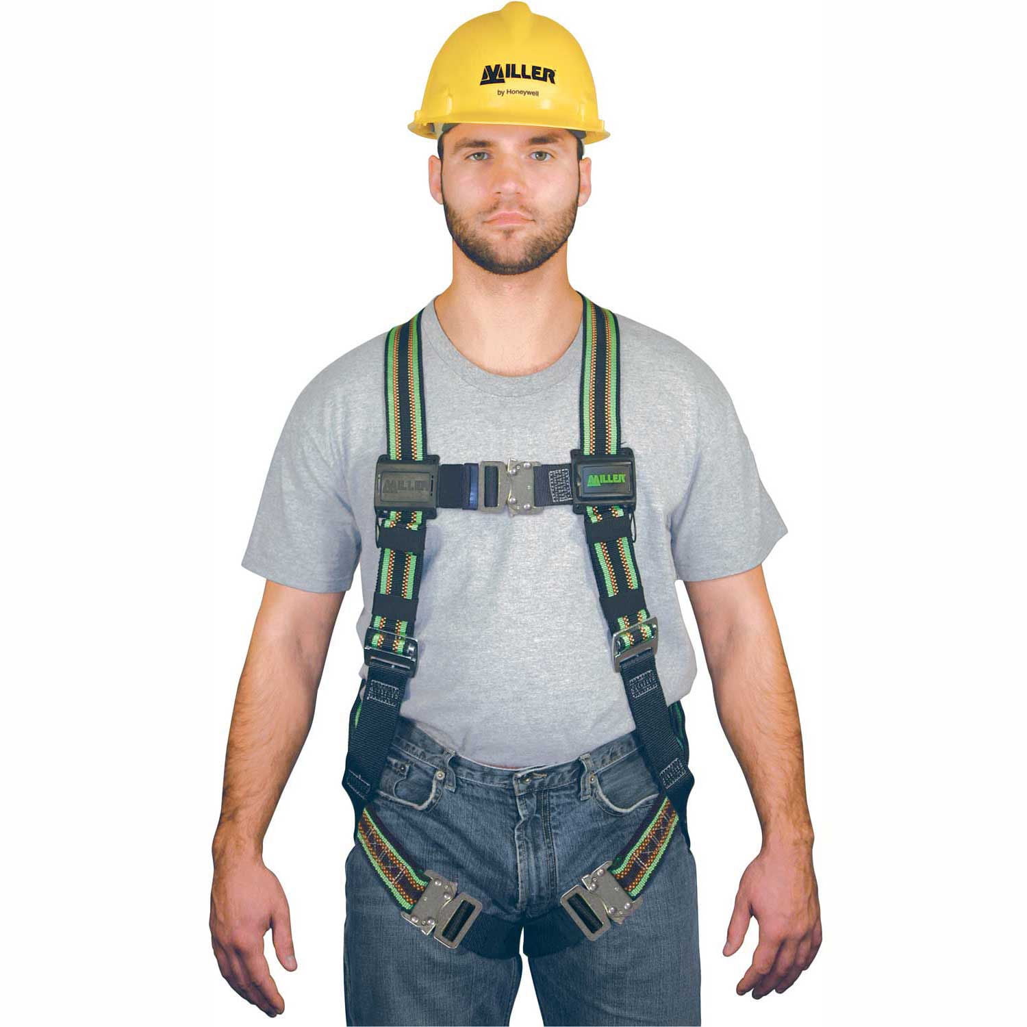 Honeywell DuraFlex Ultra Harnesses, Back D-Ring, Universal, Green - 1 ...