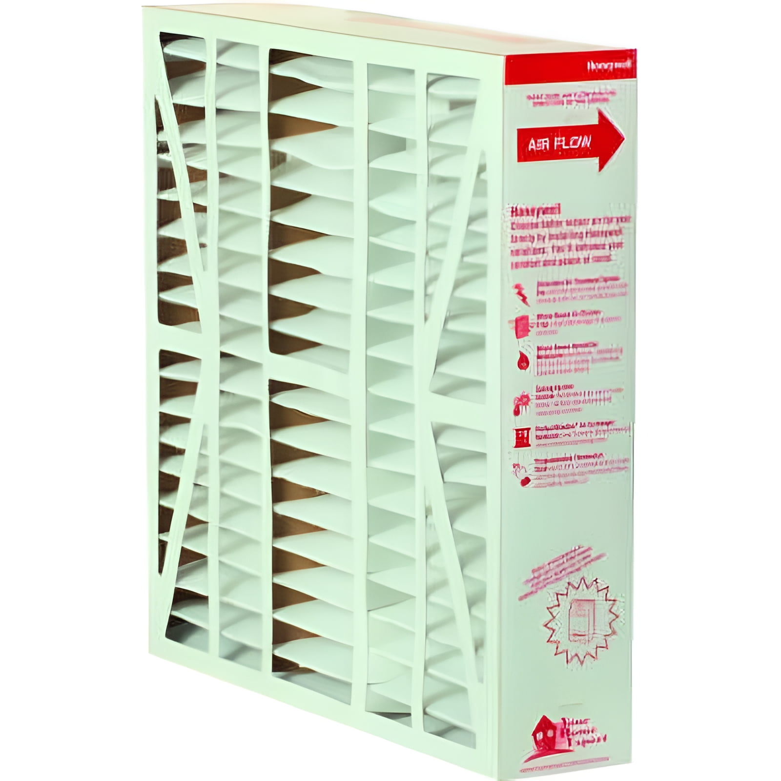 "Honeywell 20"" x 25"" x 4"" Pleated Air Filter, MERV 11 (2-Pack ...