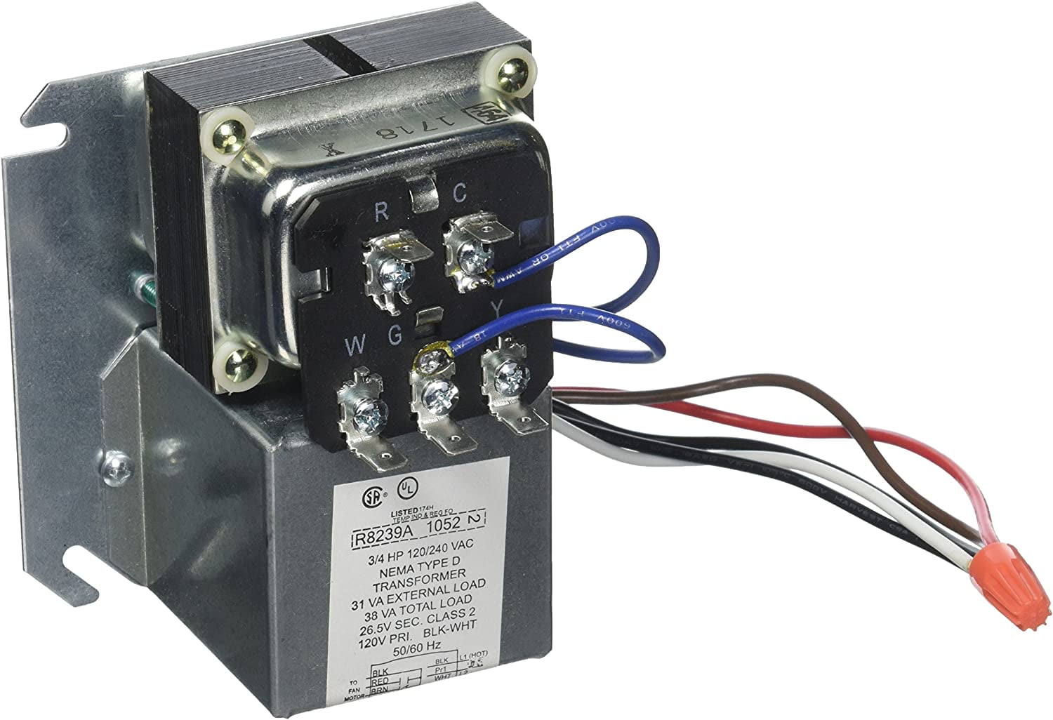 Honeywell Genuine OEM R8239A1052 Single or Two Speed Fan Control Center ...