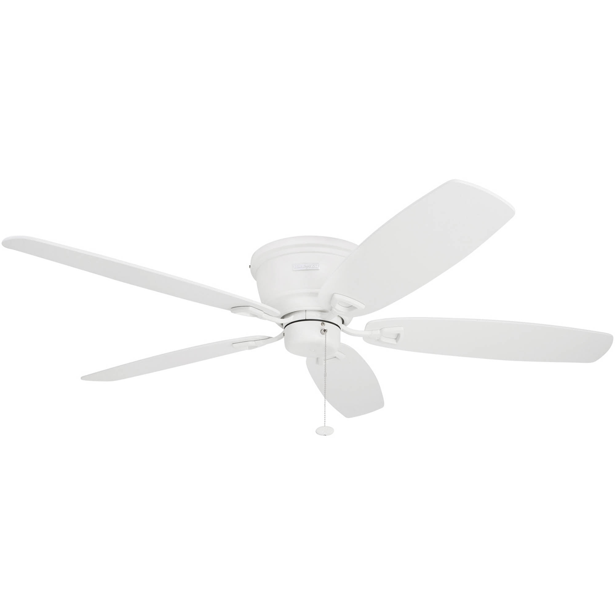 Indoor Honeywell Glen Alden 52" White Low Profile Ceiling Fan with 5 ...