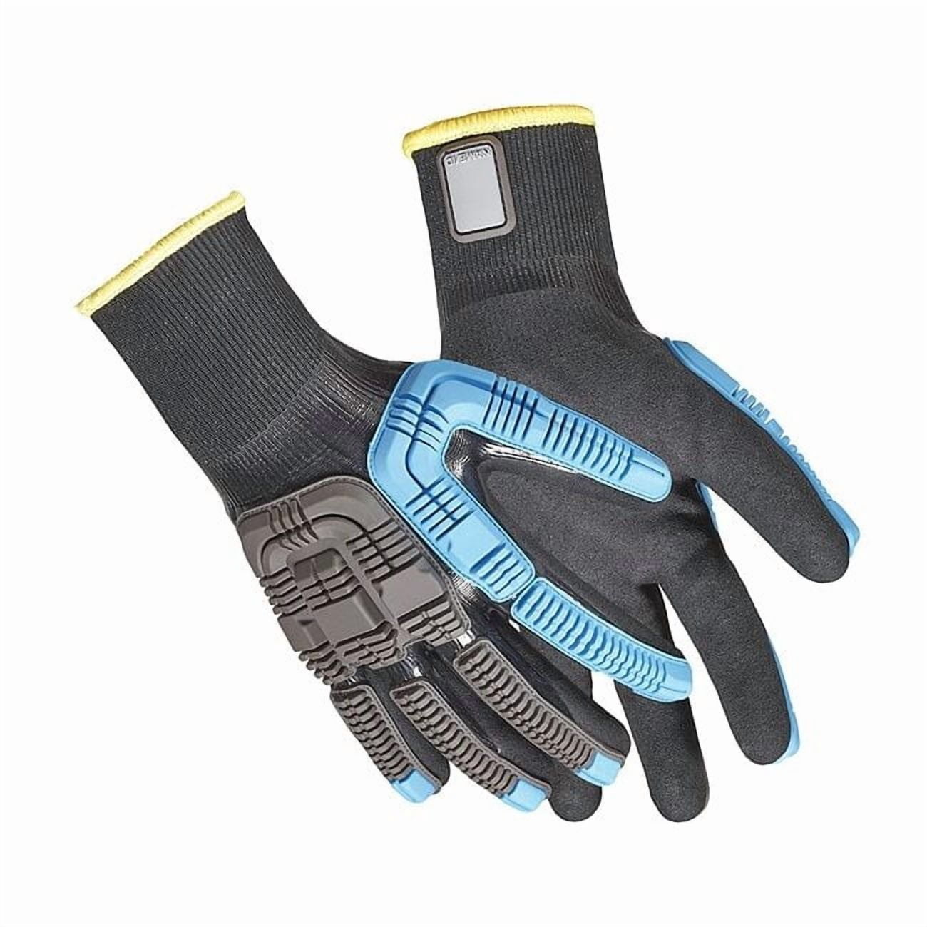 Knit Gloves, Cut Level A4 ,Double Dipped ,Nitrile ,Sandy ,L ( 9 ) 1 PR ...