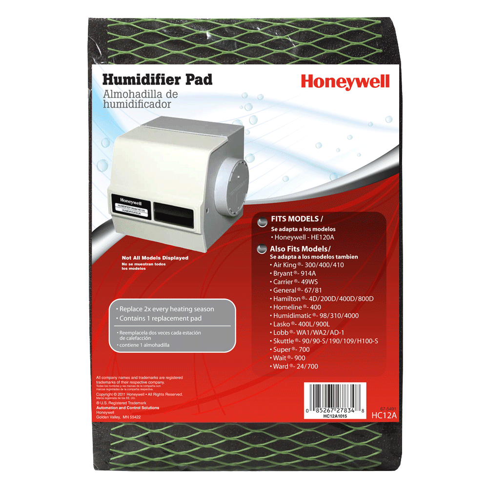 Honeywell Home Whole House Humidifier Pad, Easy to Install, Recyclable ...