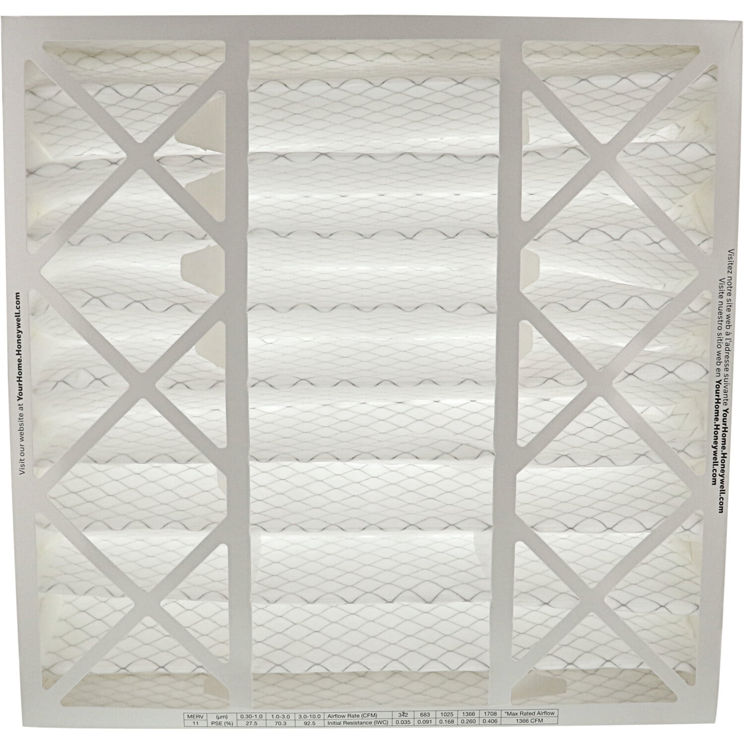 Honeywell Home Furnace Air Cleaner Filter MERV11, Size 20x20x4.5in ...