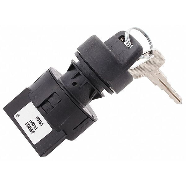 Honeywell Key Switch Off-On-On 20A 12VDC Quick Connect Terminals 89697 ...