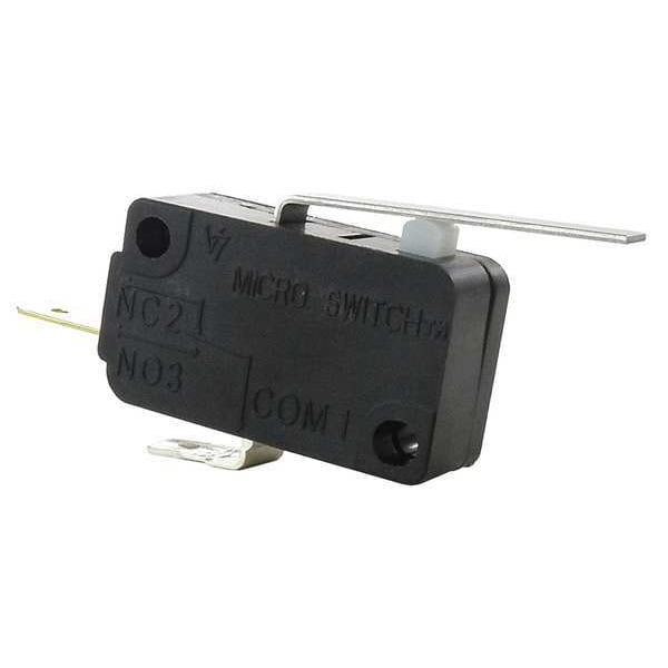 Honeywell Miniature Snap Action Switch, Lever, 1NO V7-2B27D8-022 ...