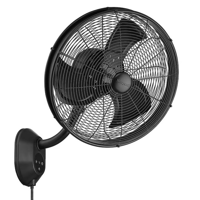 Honeywell 18 Inch Wall Mount Outdoor Oscillating Fan Strong Airflow ...
