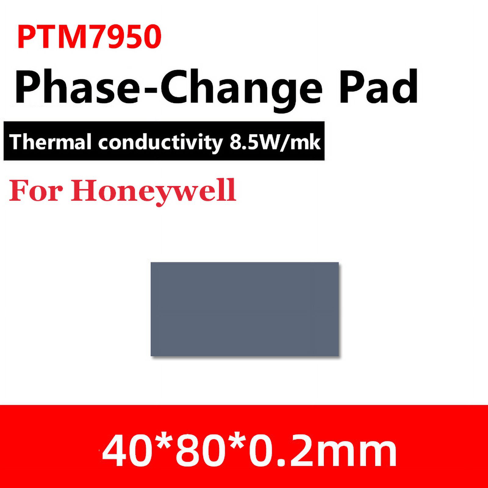 Honeywell- PTM7950 Thermal Pad 8.5 W/mk Phase Change Silicone Pad ...