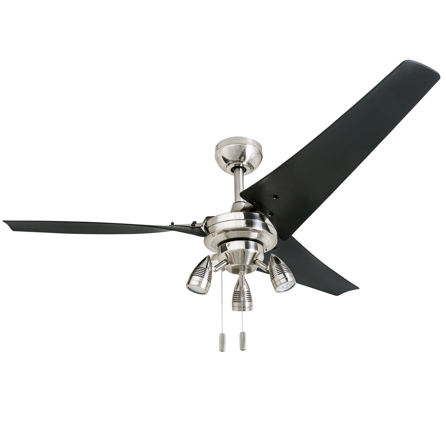 Honeywell Phelix 56" Brushed Nickel 3 Blade Contemporary Ceiling Fan ...