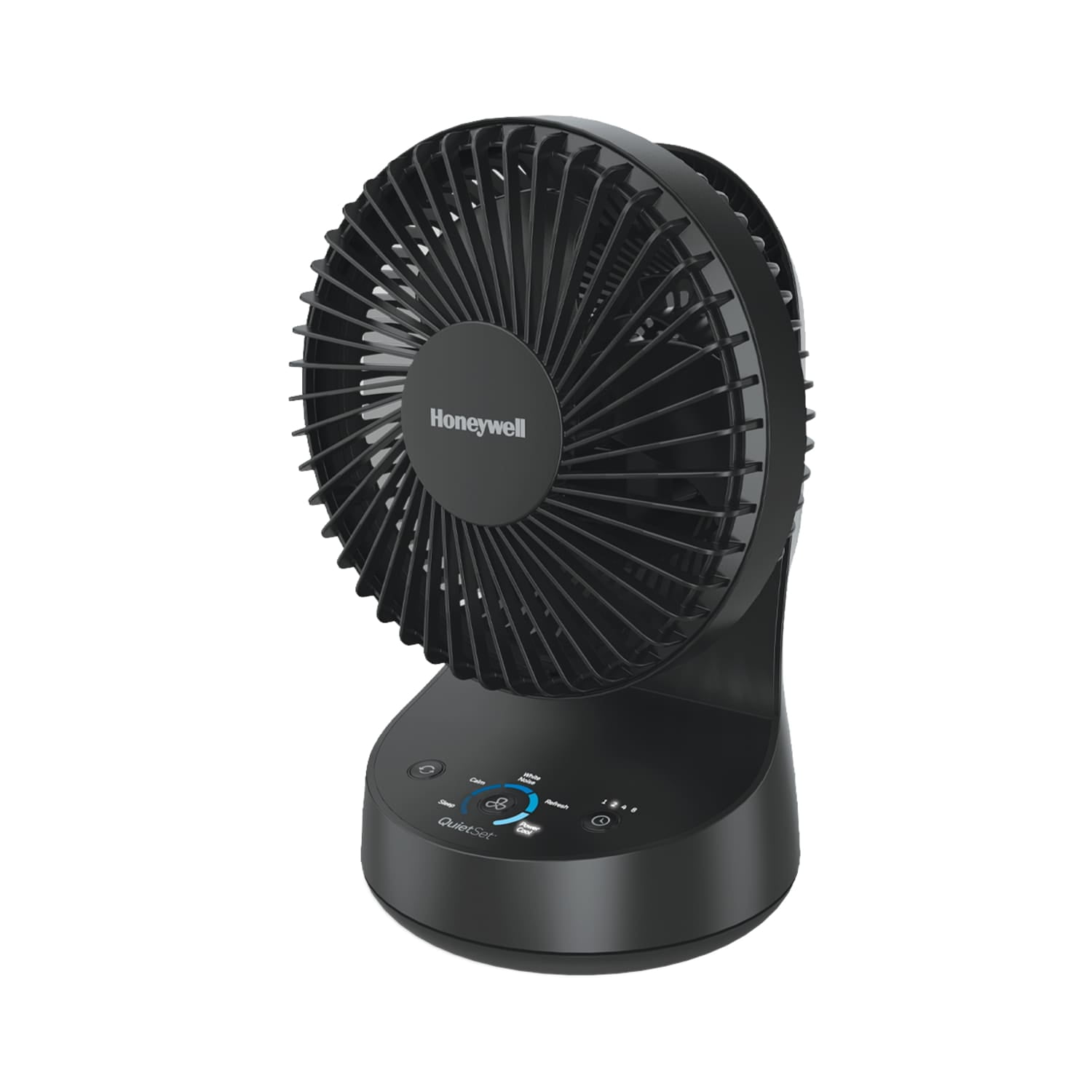 Honeywell QuietSet 9 Inch Oscillating Table Fan with 5 Speeds in Black ...