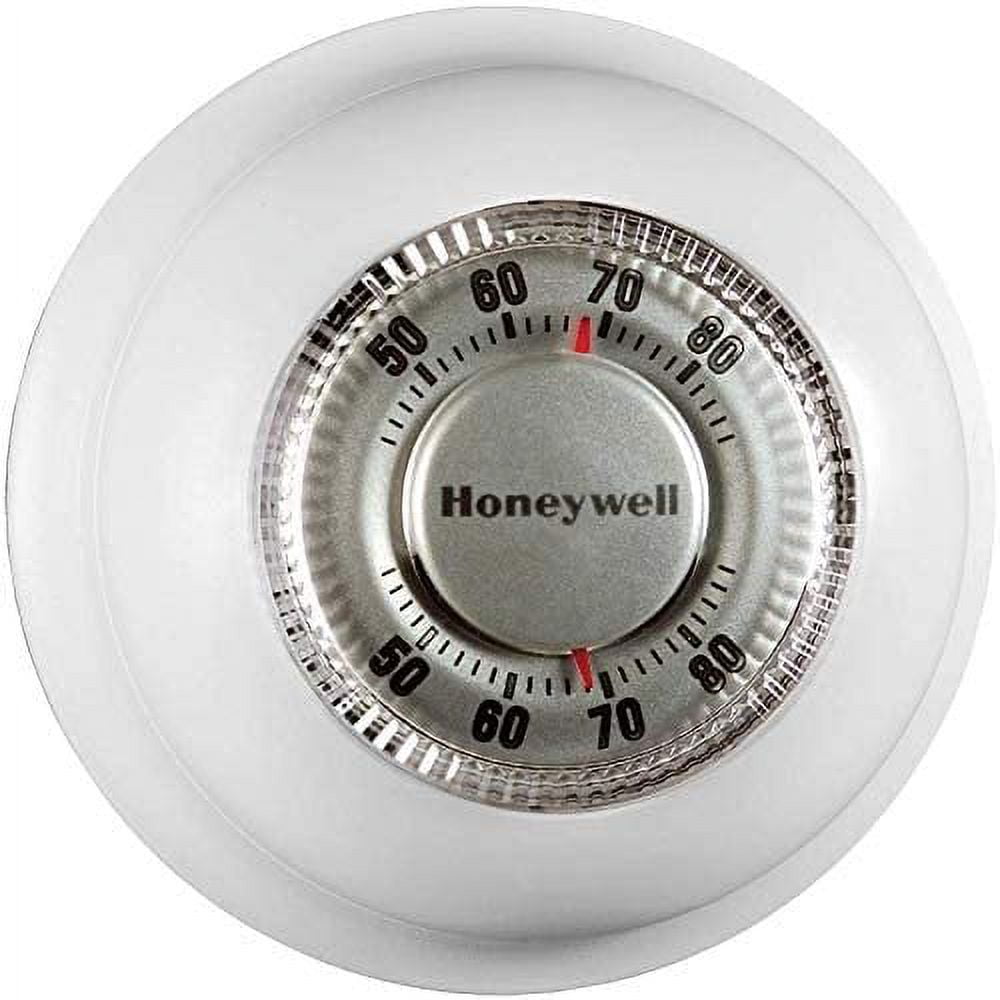 Honeywell Round Dial Heating Thermostat, Heat Only, Heat & Cool, 24V ...