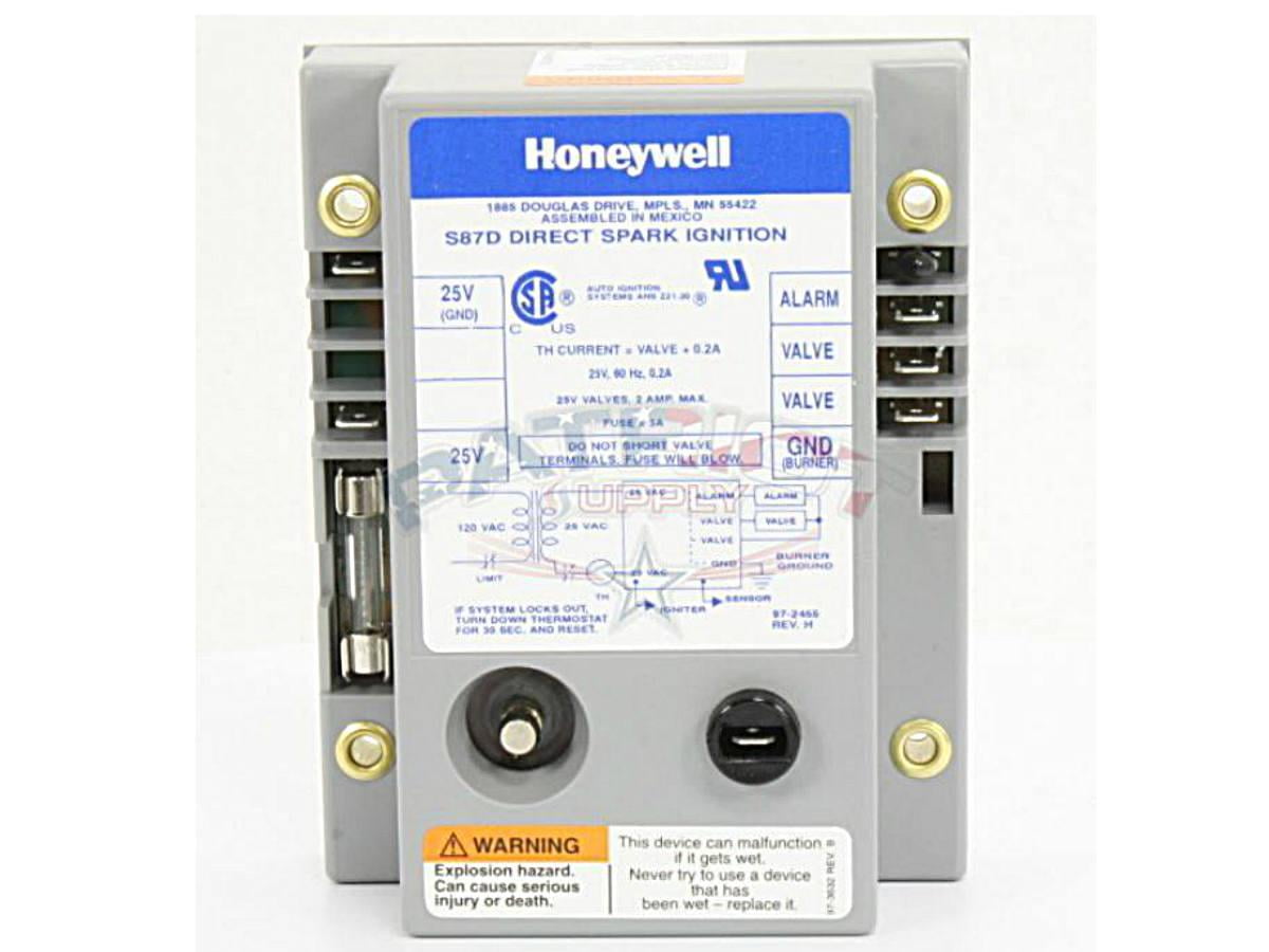 Honeywell 24VAC 2 Rod Direct Spark Ignition Control for Furnace, HVAC ...