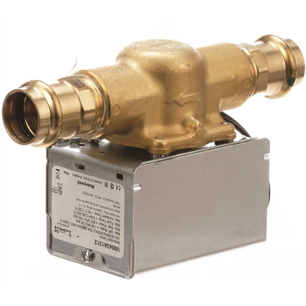 Honeywell Safety V8043A1312/U 3/4 in. Zone Valve Pro Press with 18 in ...