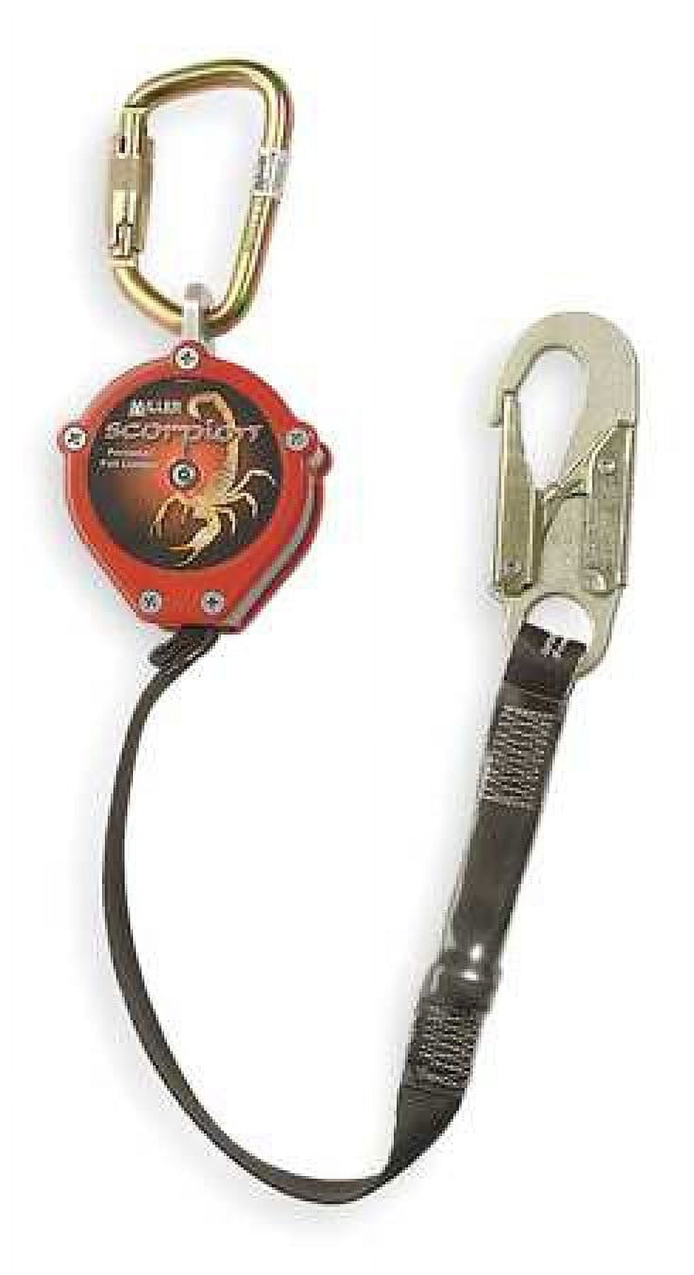 Honeywell Scorpion Personal Fall Limiter, Steel Twist-Lock Carabiner, 1 ...