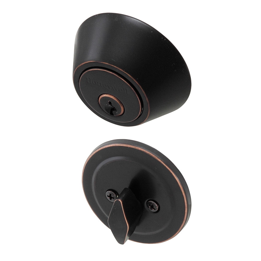 Honeywell Single Cylinder Deadbolt Door Lock, Oil Rubbed Bronze ... Honeywell Single Cylinder Deadbolt Door Lock, Oil Rubbed Bronze ...
