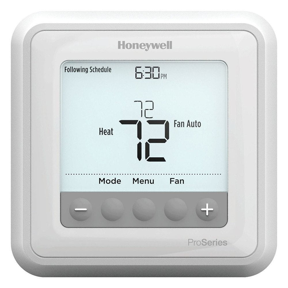 Honeywell T6 Pro Programmable Thermostat, 2 Heat/1 Cool, Electric ...