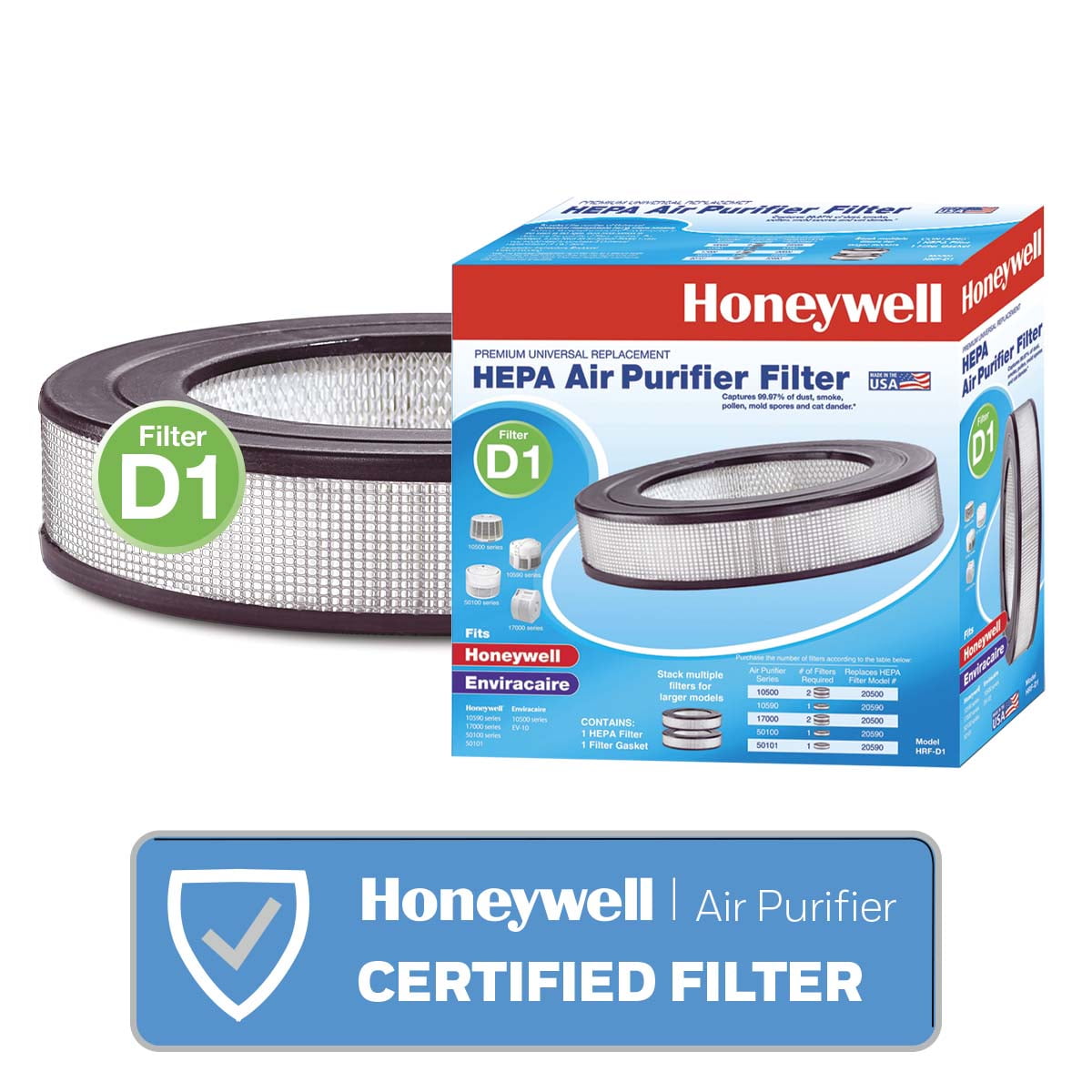 Honeywell True HEPA Air Purifier and Filter Bundle - Walmart.com