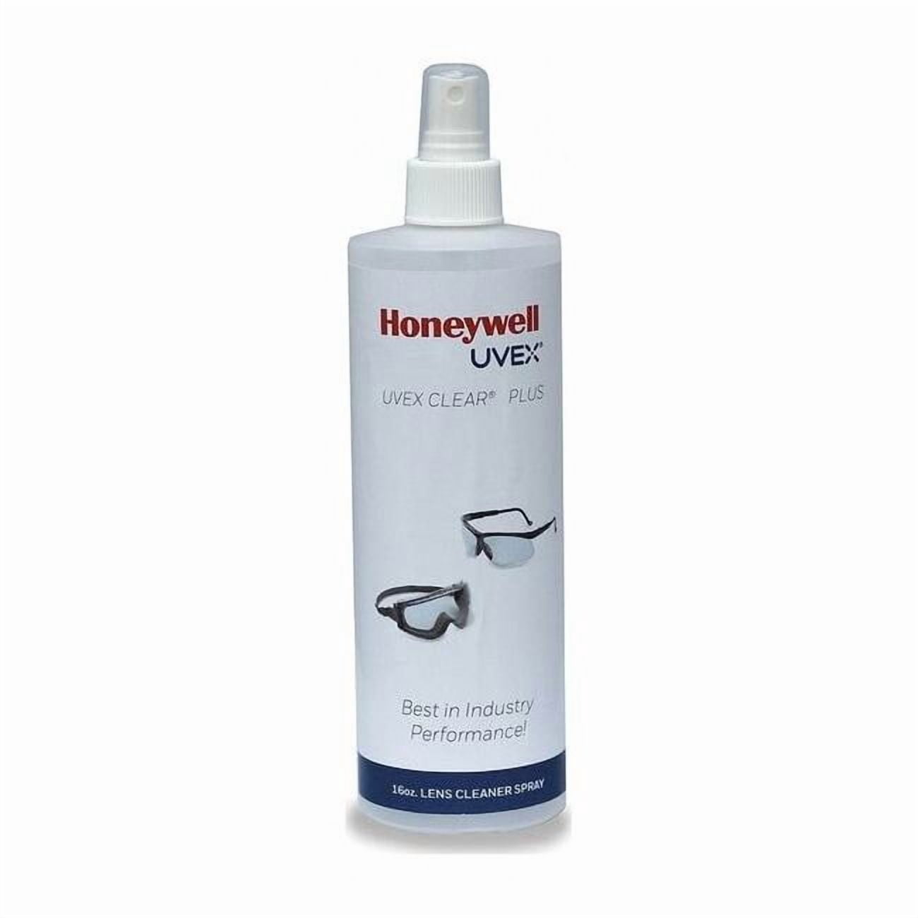 Lens Cleaner Solution, Uvex Clear Plus, Water Soluble, Refillable 16 oz ...