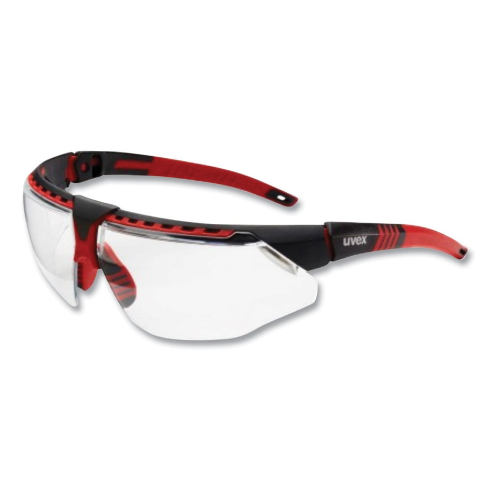Honeywell Uvex S2860HS Polycarbonate Avatar Safety Glasses - Red/Black ...