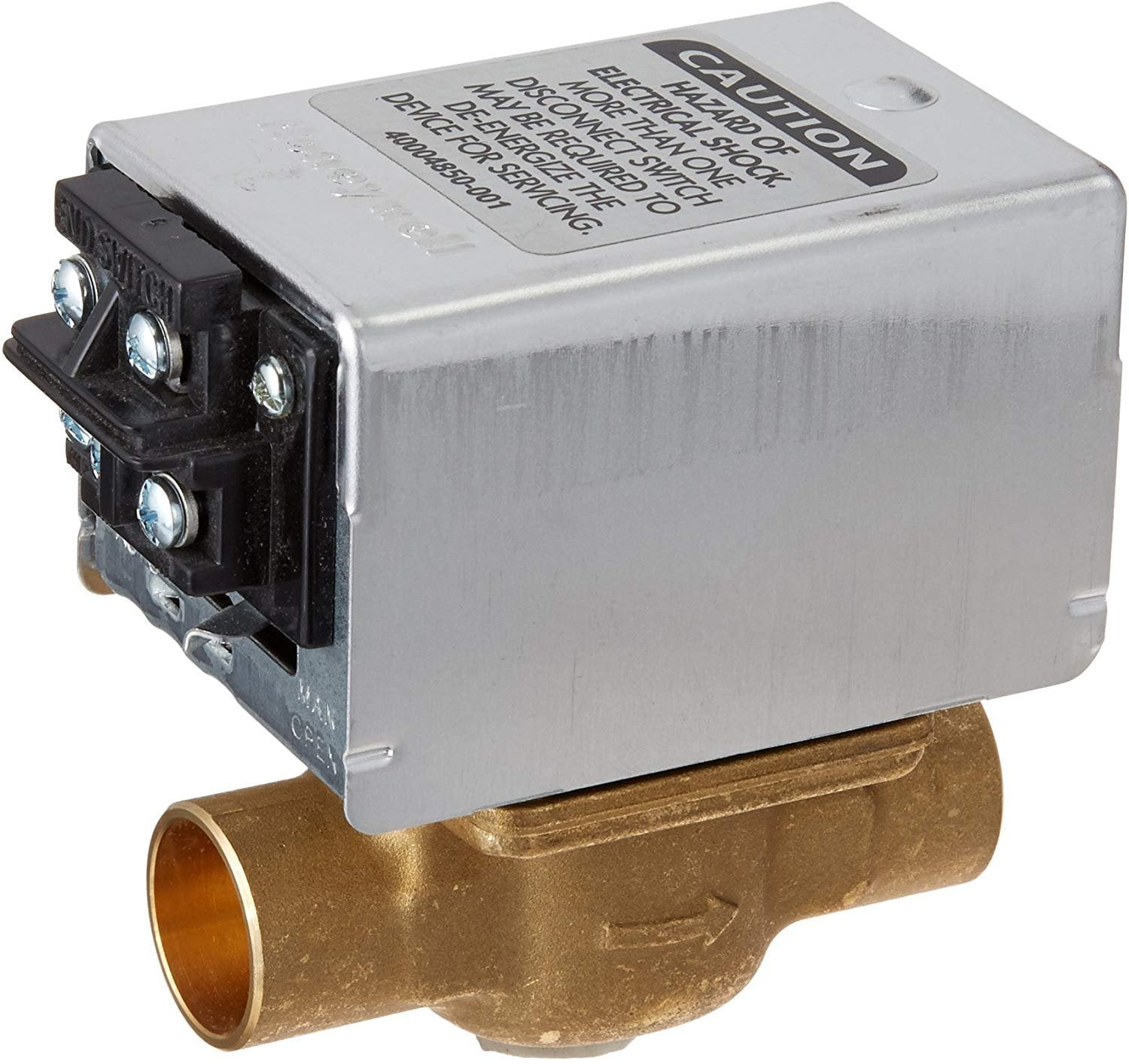 Honeywell V8043F1036 3/4" Sweat Zone Valve with Screw Terminals and End ...