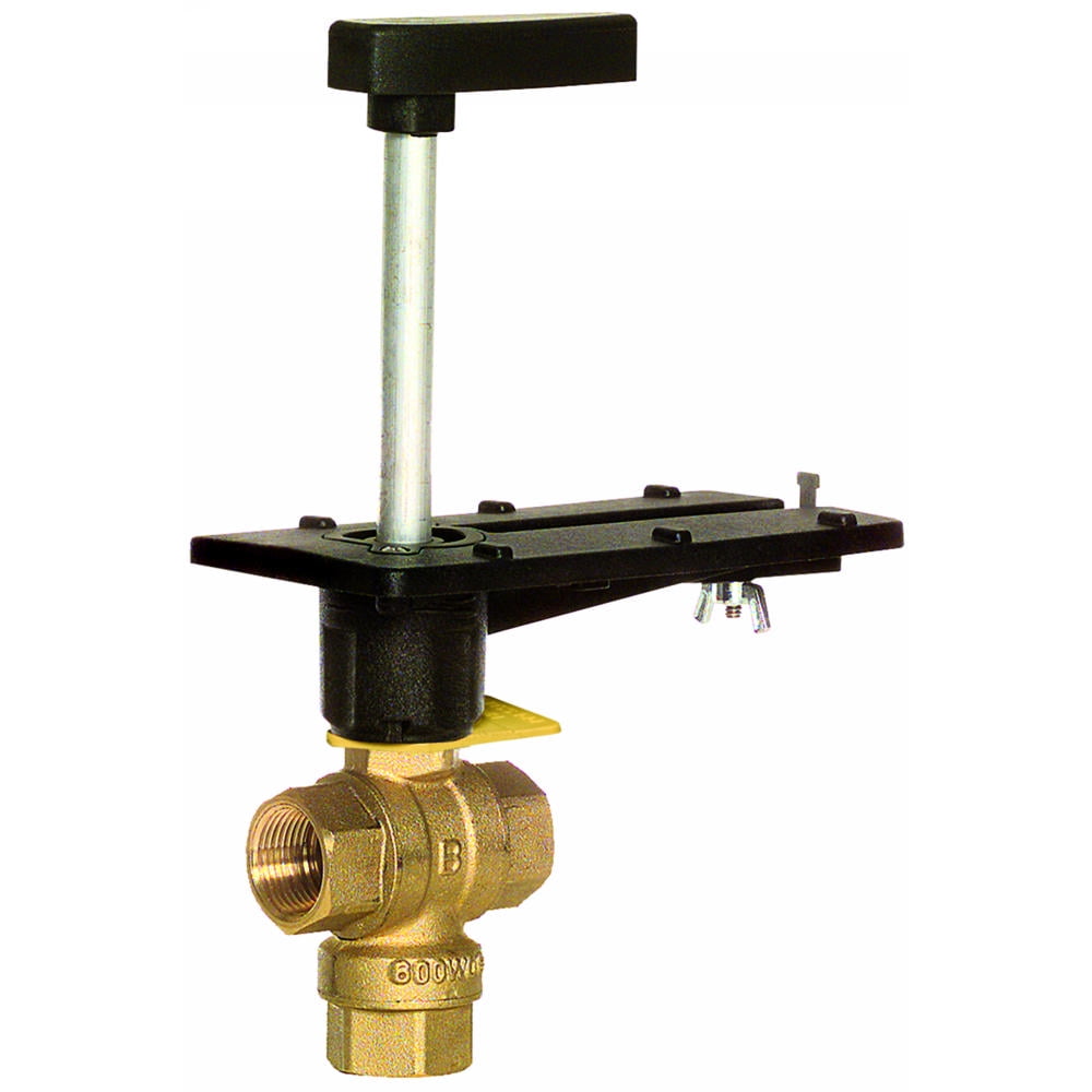 Honeywell VBN3AFPX0000 1/2" 3 Way Brass Threaded Control Ball Valve for ...