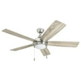 Honeywell Ventnor 52" Modern Brushed Nickel LED Ceiling Fan with ...