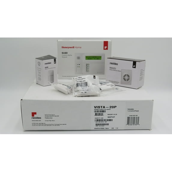 Honeywell Security Vista 20P Hardwired Kit: 6160 Keypad, IS335 Motion ...