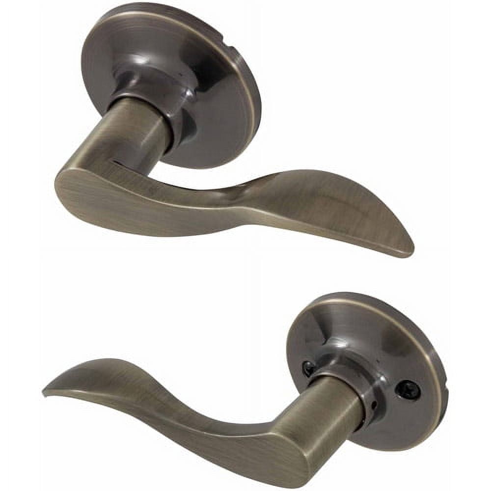 Honeywell Wave Passage Door Lever, Antique Brass - Walmart.com