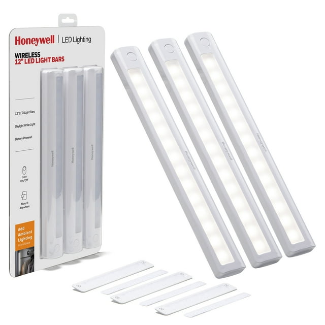 Honeywell Wireless 12" Battery Powered LED Light Bars with Daylight ...