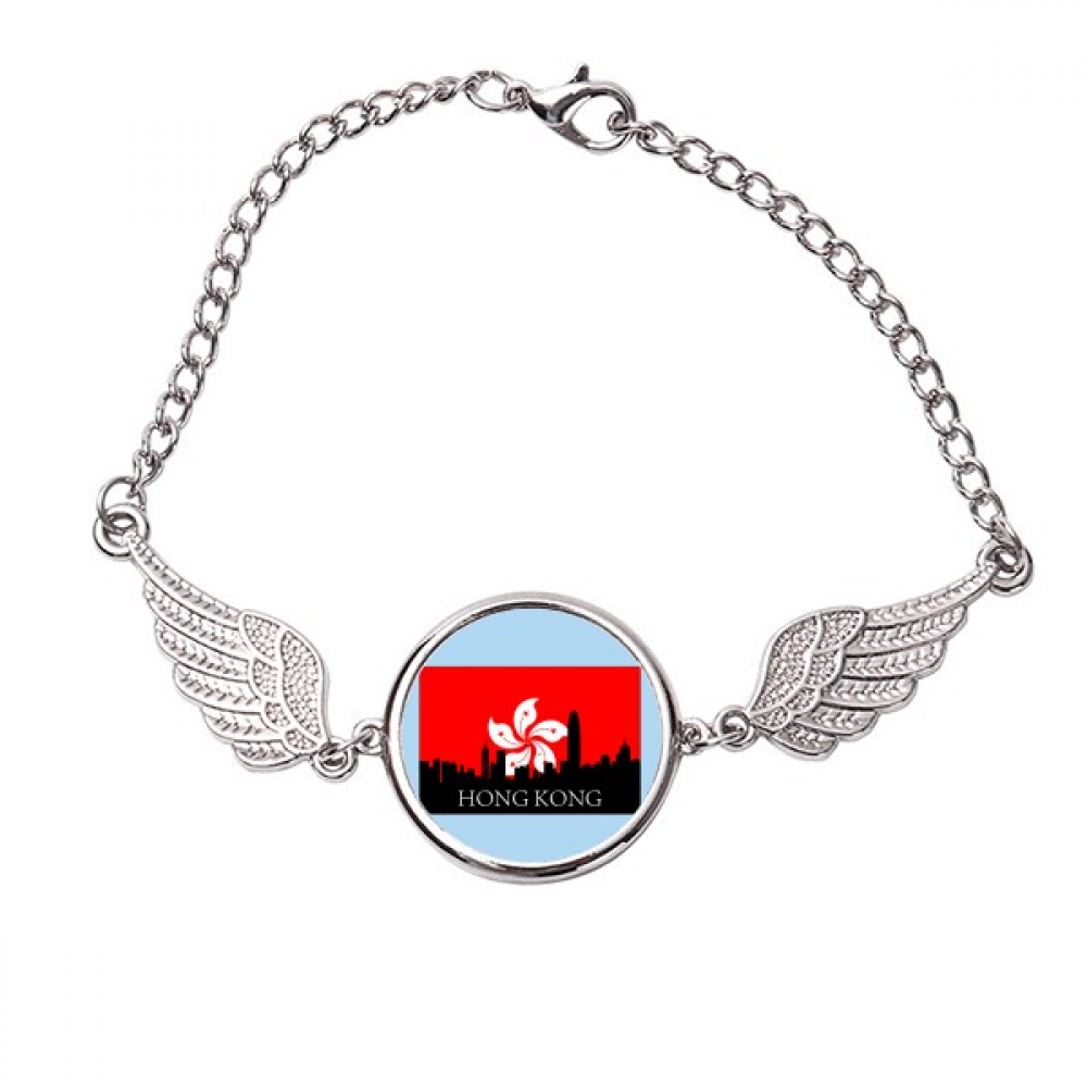 Hong Kong Architectural Landscape Outline Bracelet Wristband Angel ...