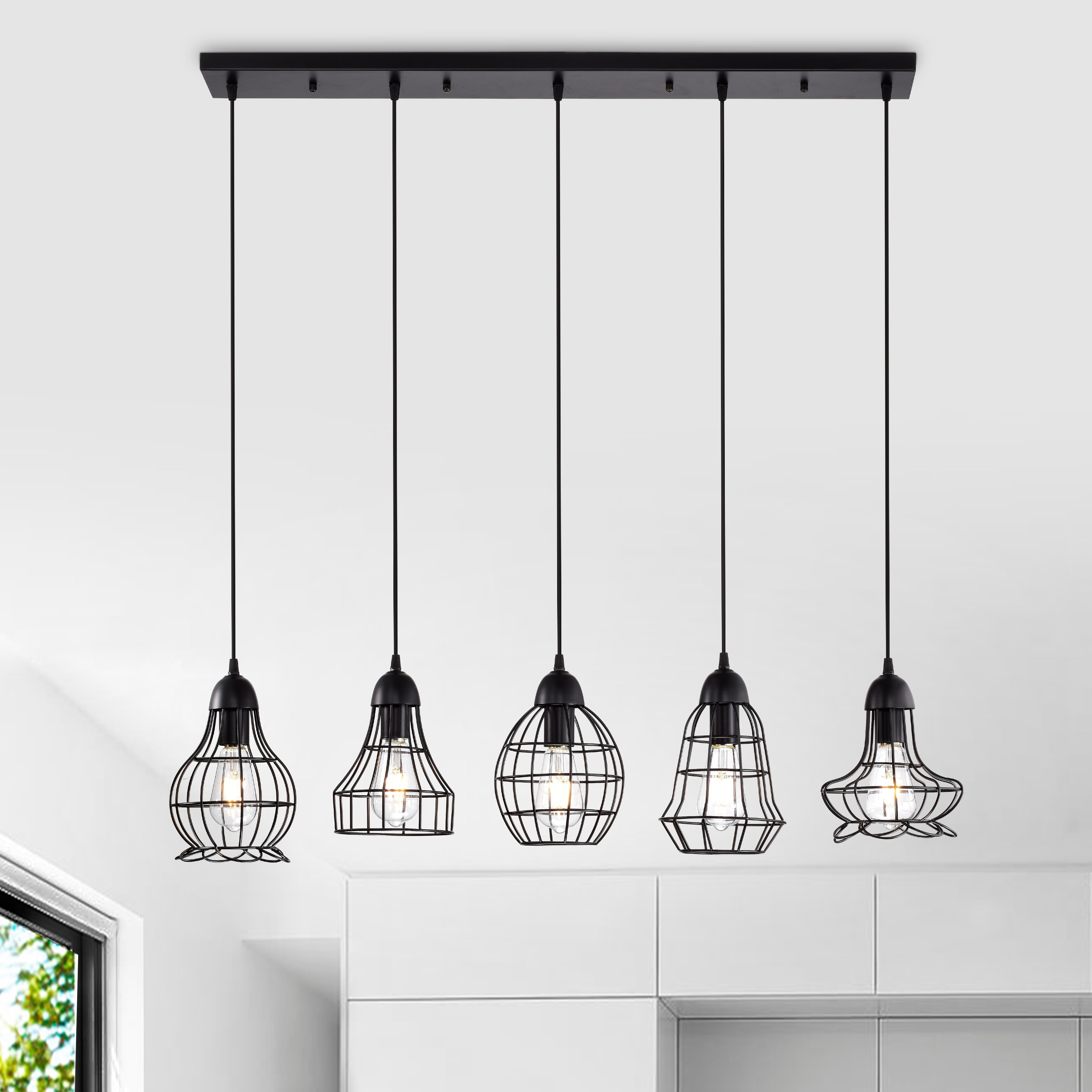 Hong Kong Best New Zhu Yuan Lighting Co. Delia 5-Light Cluster Pendant ...